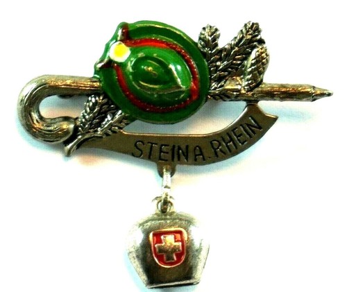 Switzerland Alpine Hat Pin Brooch STEIN AM RHEIN Hiking Alps Travel ...