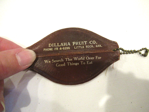 Dillaha Fruit Company leather keychain, c. 1940s, Arkansas | eBay