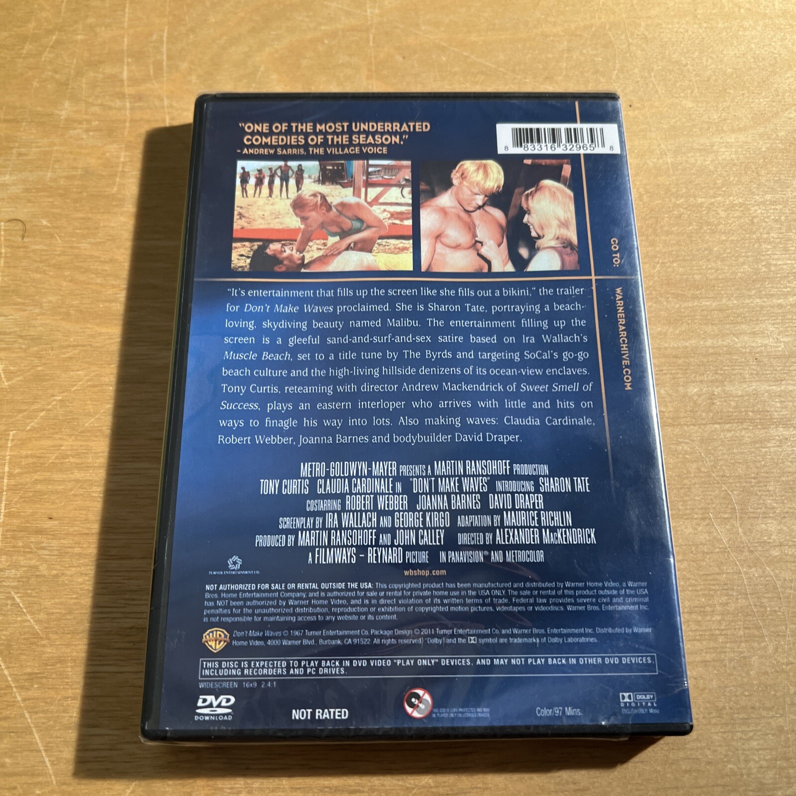 Don't Make Waves DVD (1967) starring Tony Curtis, Robert Webber, Sharon Tate NEW 883316329658| eBay