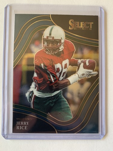 2022 Panini Select Draft Picks Football Jerry Rice Field Level Blue ...