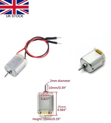 3-5V DC Type-130 motor wires/no wires for DIY toys, generators, wind ...