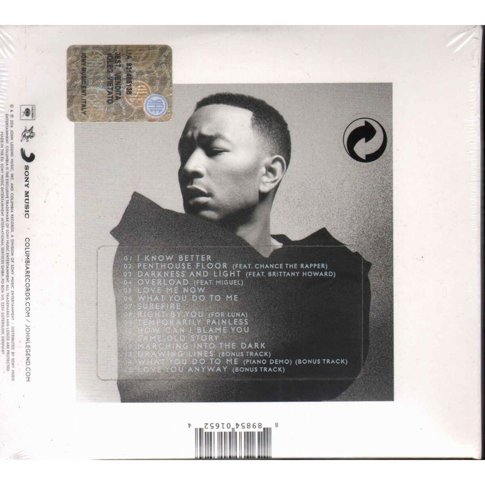 John Legend ‎CD Darkness And Light / Columbia -‎ G. O.o .D ...
