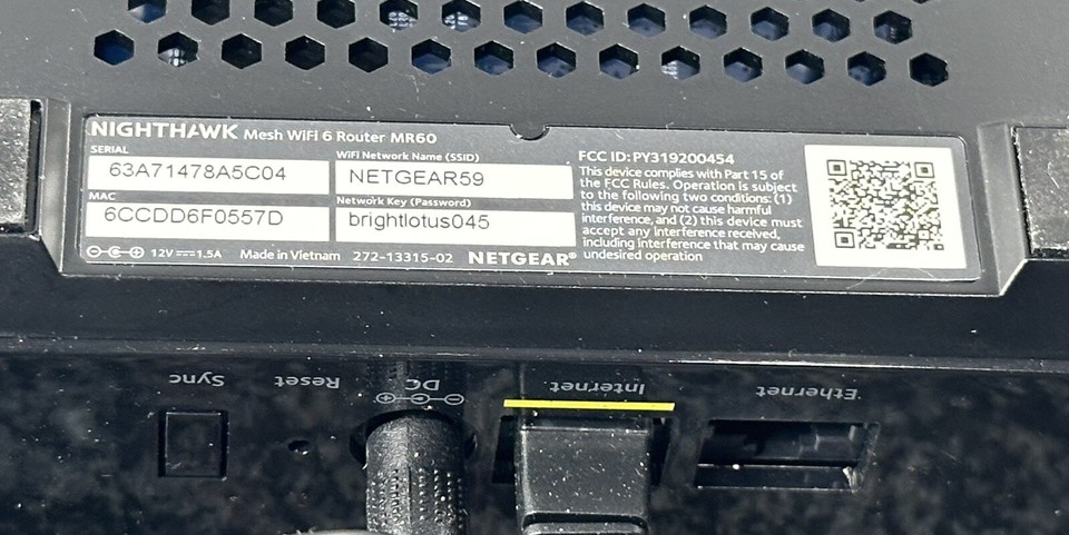 NETGEAR MR60 AX-1800 Nighthawk - WiFi 6 System router + Ethernet Cable ...