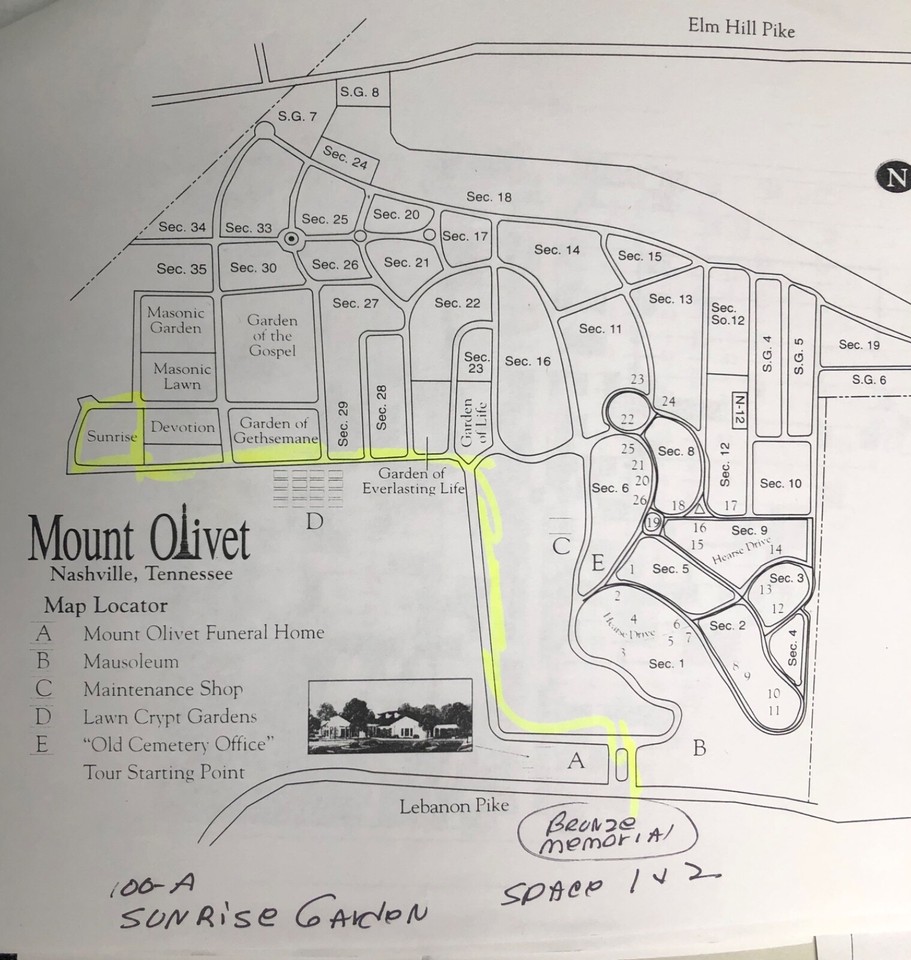 (2) Side by Side Mount Olivet Burial Plots, Nashville, TN | eBay
