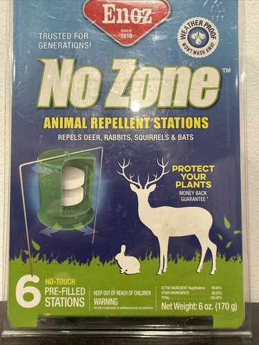 Enoz No Zone Animal Repellent Stations 6 Pre-Filled Stations | eBay