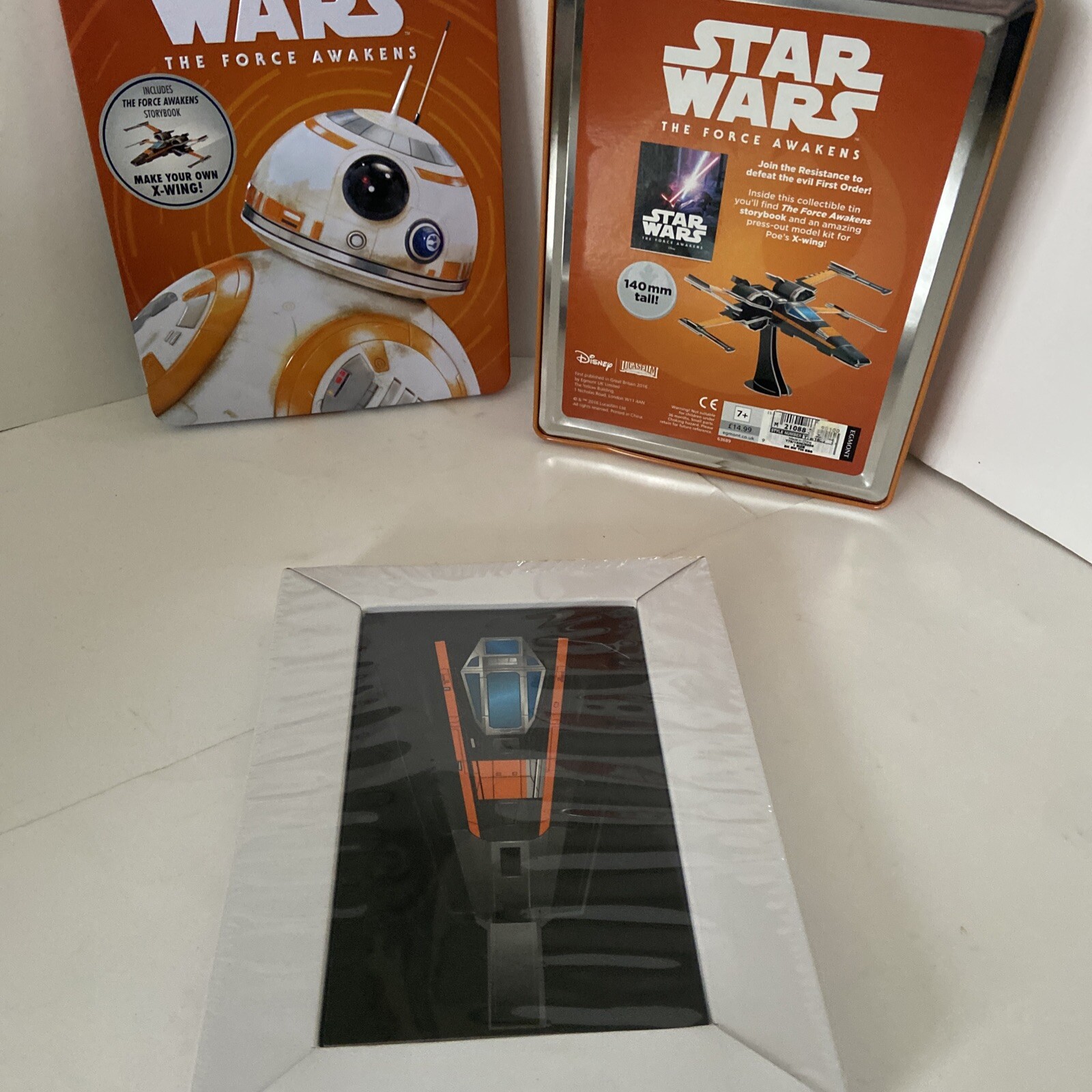 Disney Star Wars The Force Awakens BB8 Rare Tin Model X-Wing ...