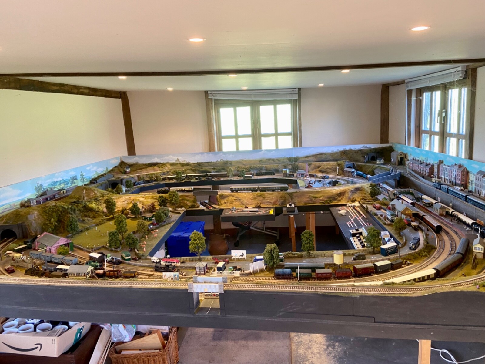 Superb hand built large model railway layout | eBay UK