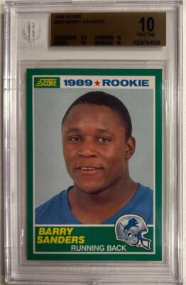 1989 Barry Sanders Score RC... Graded BGS 10 Pristine | eBay
