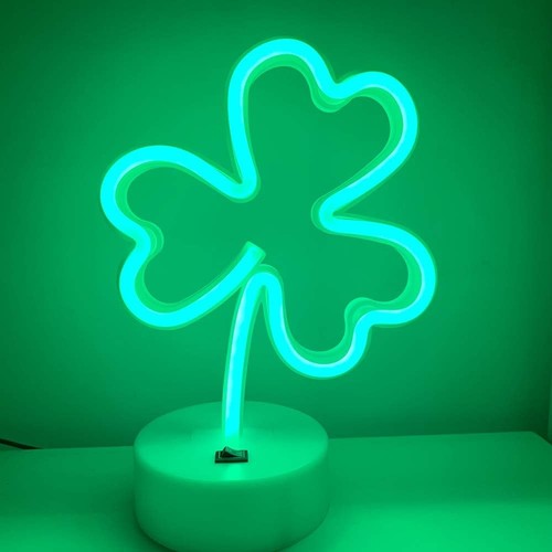 Shamrock Shape LED Neon Signs Green Decorative Lights- Shamrock Shape ...