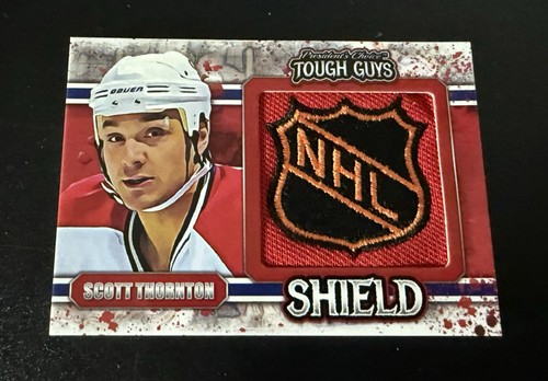 President’s Choice Tough Guys SCOTT THORNTON #1/1 GU NHL SHIELD Patch ...
