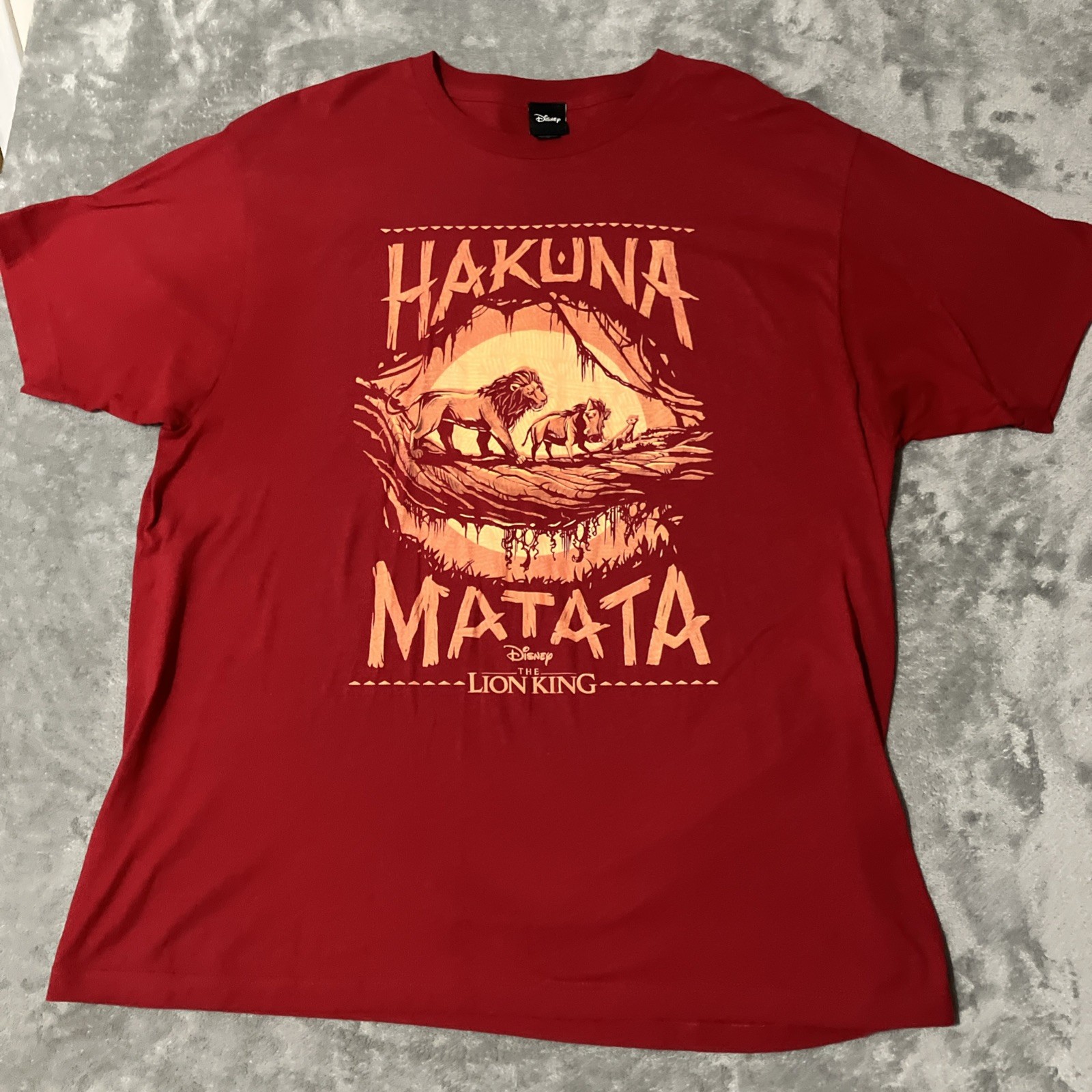 Hakuna Matata Disney The Lion King T Shirt Xl Red Tul Gem