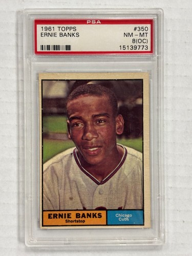 1961 Topps Ernie Banks #350 PSA 8 NM-MT OC CHICAGO CUBS | eBay