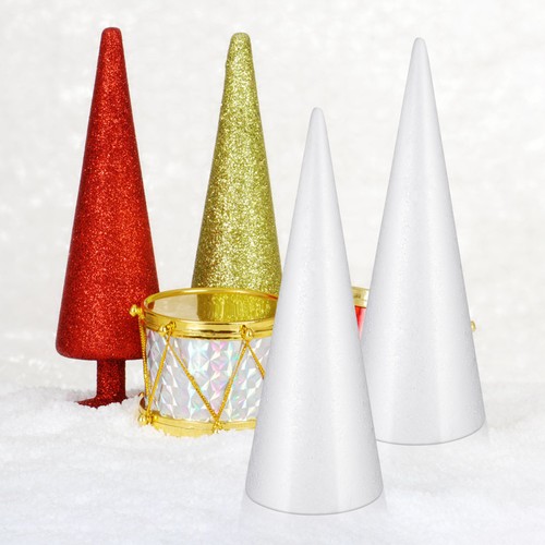 3 Count Polystyrene Cone Foam Cones for Craft Big Kids Crafts ...