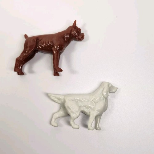 Vintage Toy Mini Plastic Dog Figure Setter Boxer Miniature Lot Of 2 | eBay