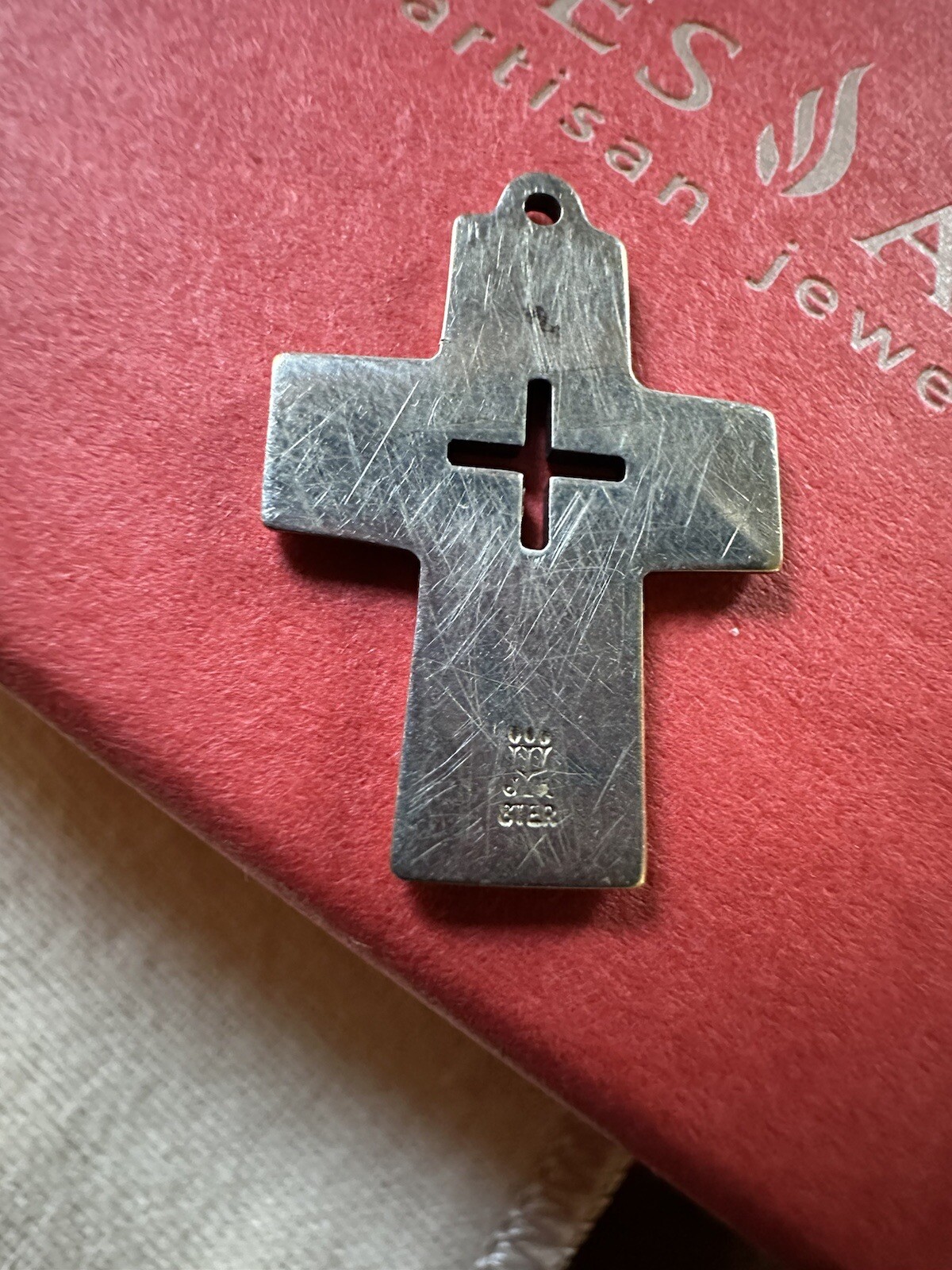 James Avery Sterling Silver Cutout Cross Charm Pendan… - Gem