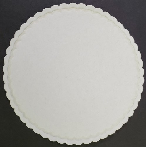 Scalloped Edge White Round Cellulose Coasters for Drinks Made in the U ...