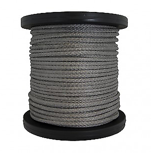 5mm X 10M Silver Dyneema® Fiber Synthetic Winch/ yacht rope tensile ...