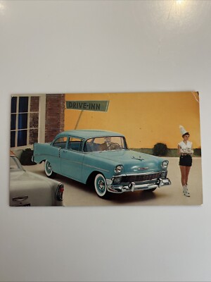 1956 chevrolet two-ten Delray Club Coupe Postcard | eBay