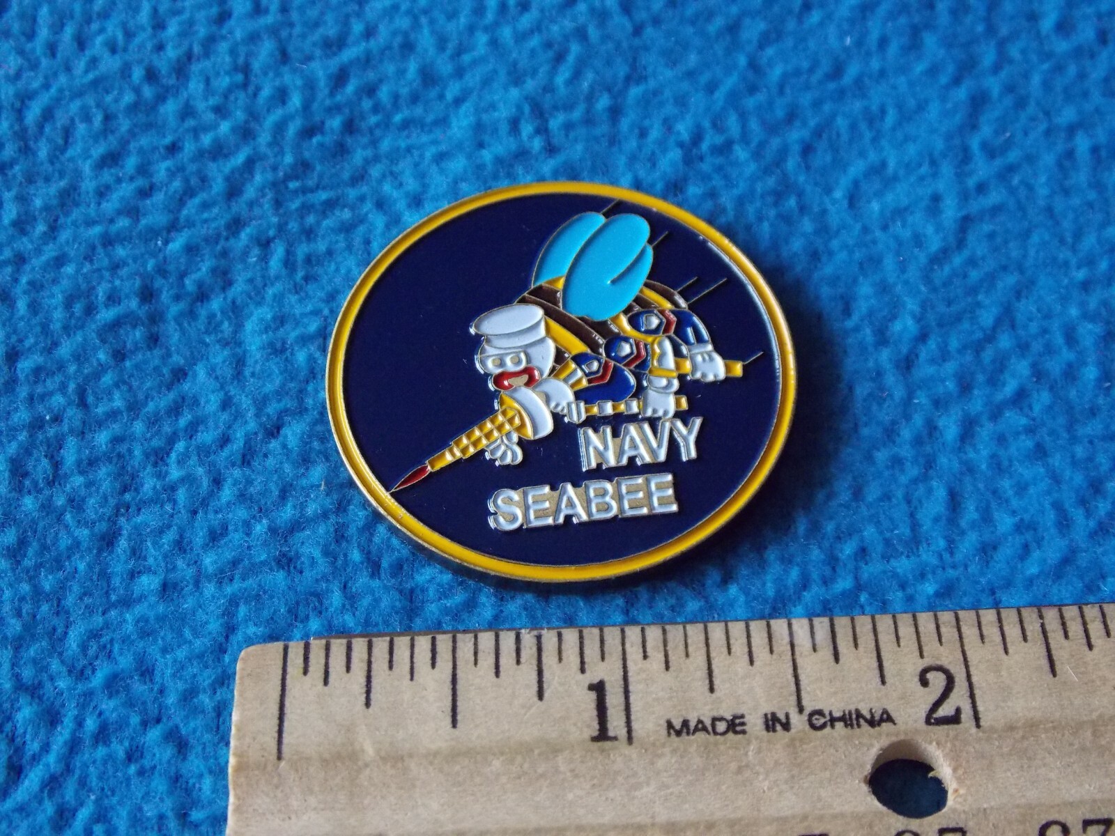 US NAVY SEABEES CHALLENGE COIN - PROUDLY SERVED | eBay