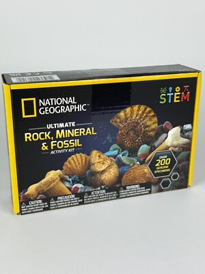 NATIONAL GEOGRAPHIC Rock Collection Box for Kids – 300 Piece Gemstones ...