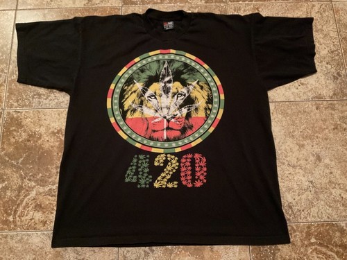 VINTAGE PRO TAG HEAVY WEAR COLLECTION 420 RASTA T-SHIRT ( MENS 3XL ) | eBay