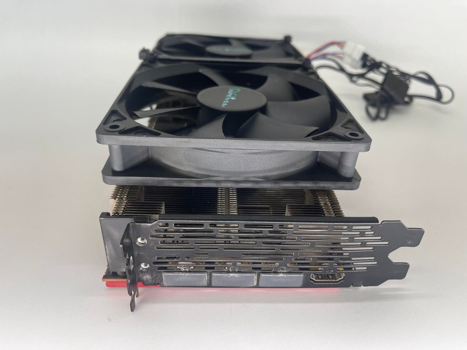 AMD Radeon VII Graphics Card (red plate) 109-D36037-00 - Custom fans | eBay