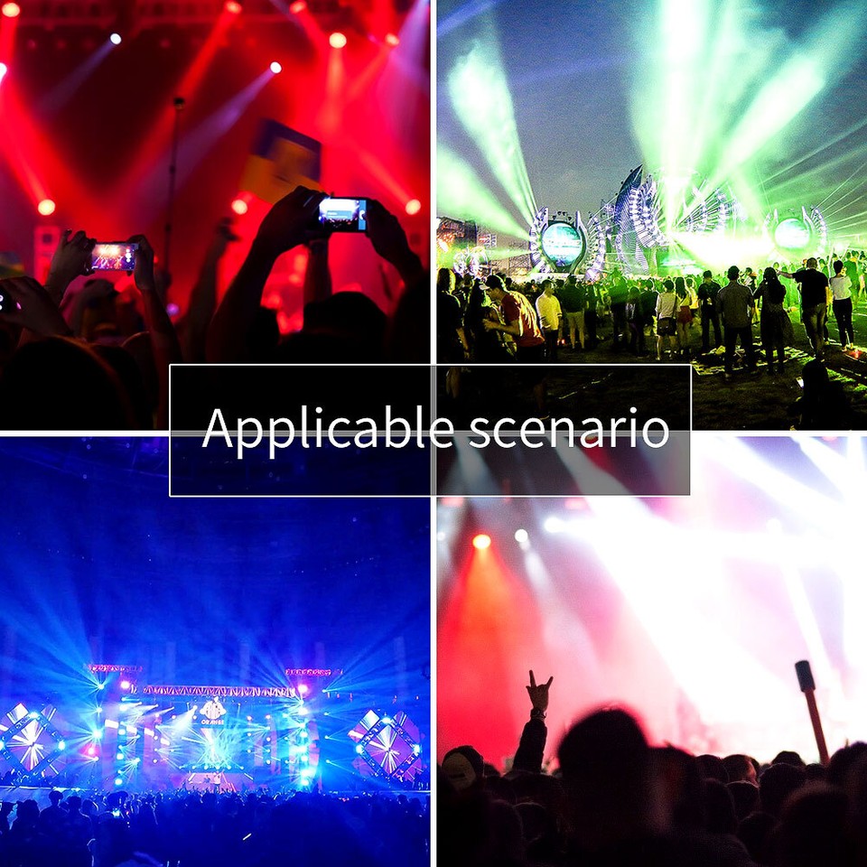 36 LED RGB Par Can Stage Lights Flat DMX DJ Bar Uplighter Lighting with ...