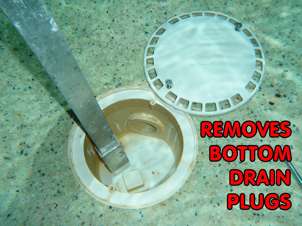 CLEAN OUT PLUG WRENCH 2" skimmer and bottom drain sewer plug remover 21 ...