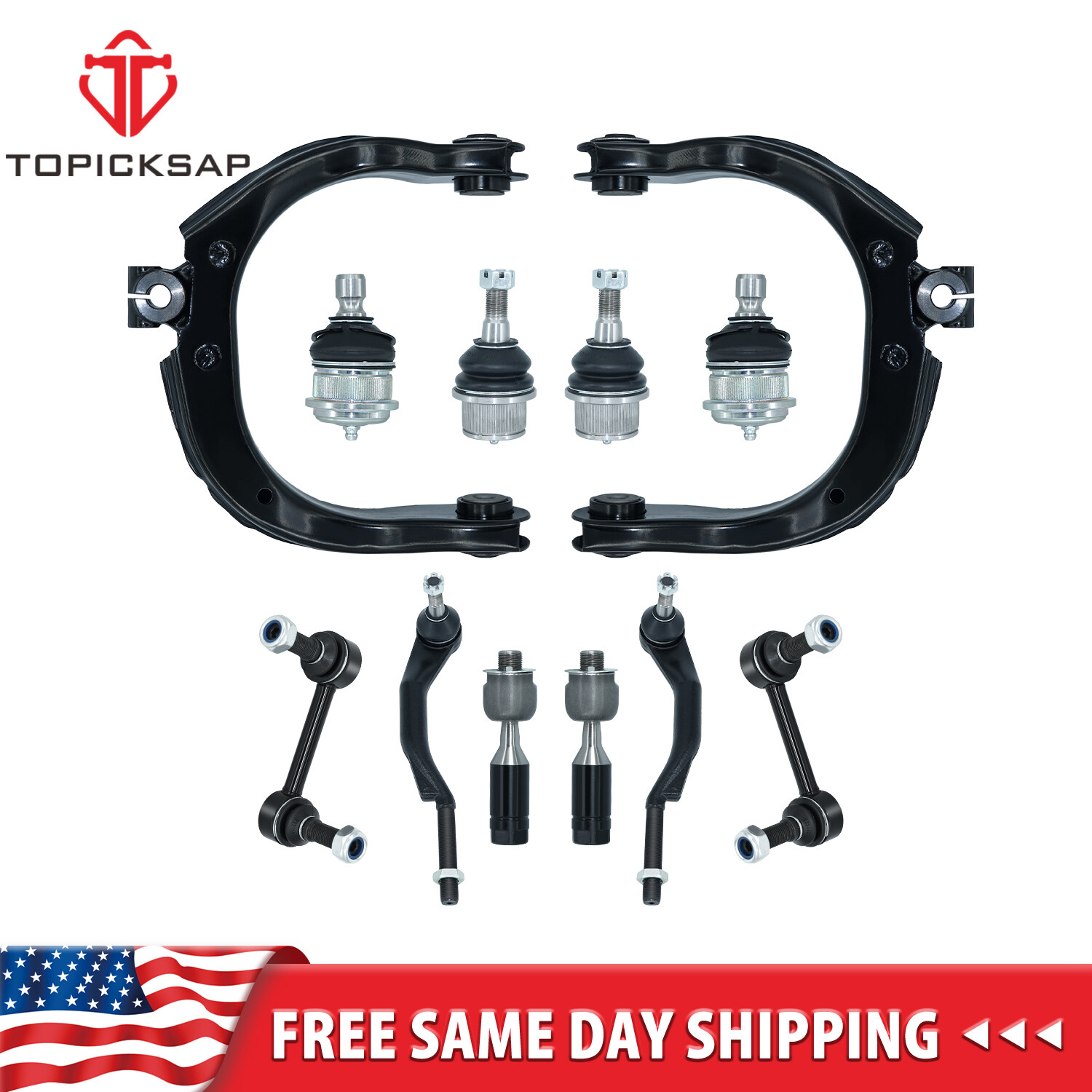 12pc Front Upper Control Arm Kit for 2004-2007 Trailblazer Chevy GMC ...