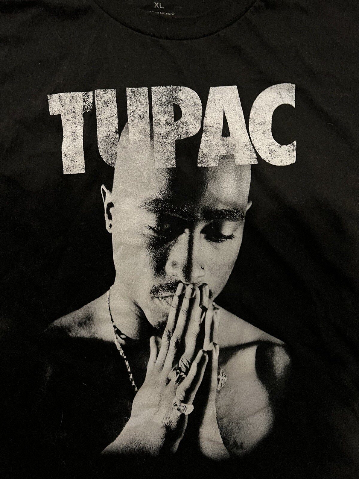 Tupac Shakur 2PAC Prayer Hands Praying XL Black T-Shirt 2020 Amaru ...