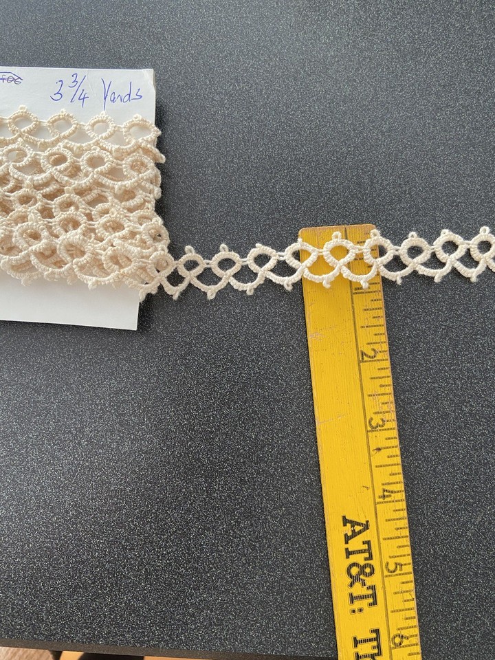 Lot Of 6 Tatting Tatted Lace Trim, 23Yards, for Edging Pillows, Cloth ...