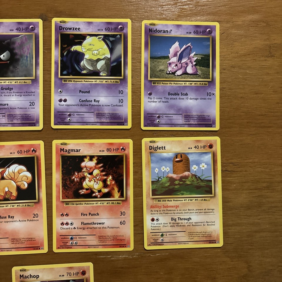 Pokémon TCG Lot Of 9 Cards 2016 Basic | eBay