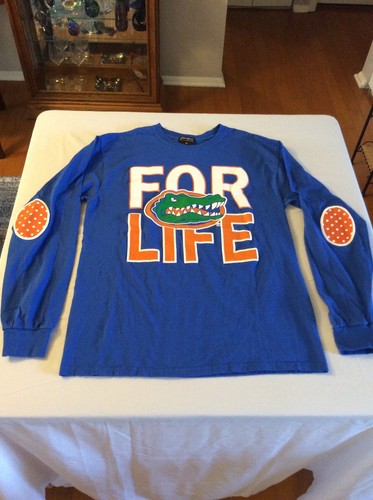 Florida Gators "For Life" Blue Long Sleeve Shirt Ladies Medium Gameday ...