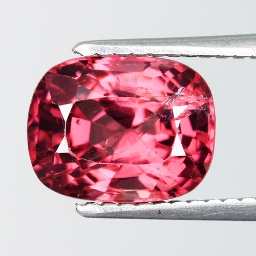 1.15ct.VERY NICE COLOR VIVID PINK SPINEL MOGOK NATURAL GEMSTONE CUSHION ...