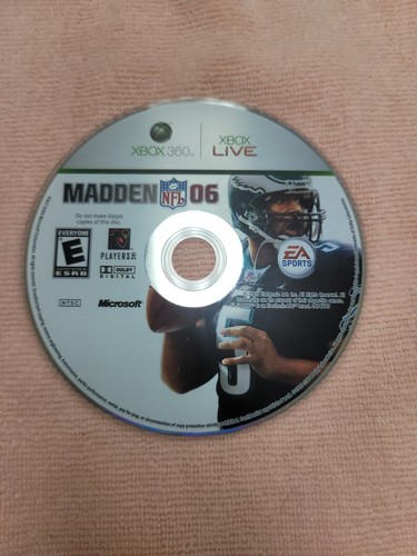 Madden NFL 06 (Xbox 360) Disc Only, Tested, Working | eBay