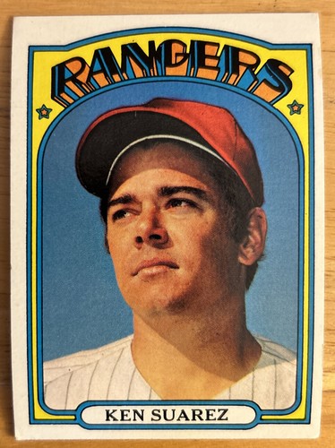 1972 Topps Ken Suarez Baseball Card #483 Rangers Low-Grade Bad Edges ...