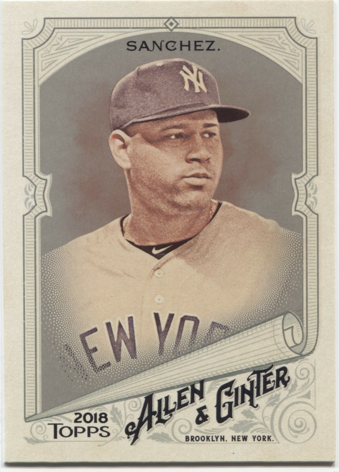 GARY SANCHEZ 2018 Allen & Ginter SILVER GLOSSY HOT BOX - NY YANKEES ...