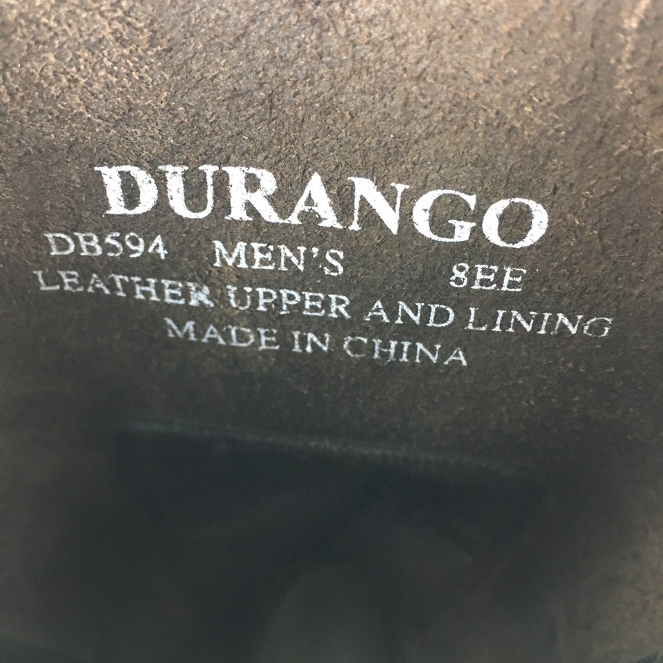 DURANGO Crossroads Brown Leather 11" Harness Motorcycle BOOTS # DB594 ...