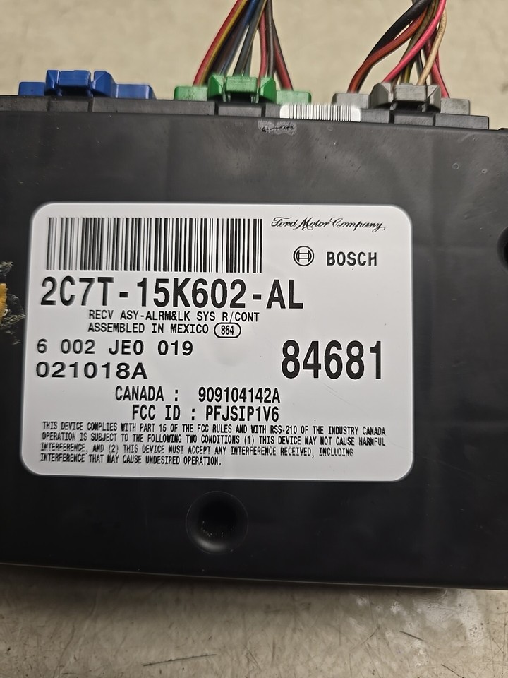 2002 2003 Ford F250 F350 Keyless Anti-Theft Module 2C7T-15K602-AL OEM ...