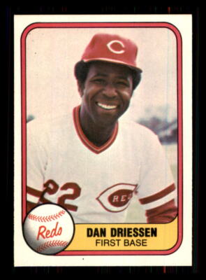 1981 BASEBALL 1981 Fleer Dan Driessen Cincinnati Reds #205 1 | eBay