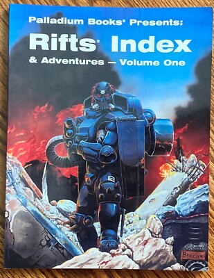 Palladium - Rifts Index & Adventures Volume One *NEW* RPG Book | eBay