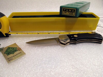 PUMA SOLINGEN GERMANY 1987 Hand Made **** 725 Drop Point Lock Back ...