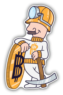 Miner Man Golden Coin Car Bumper Sticker Decal | eBay