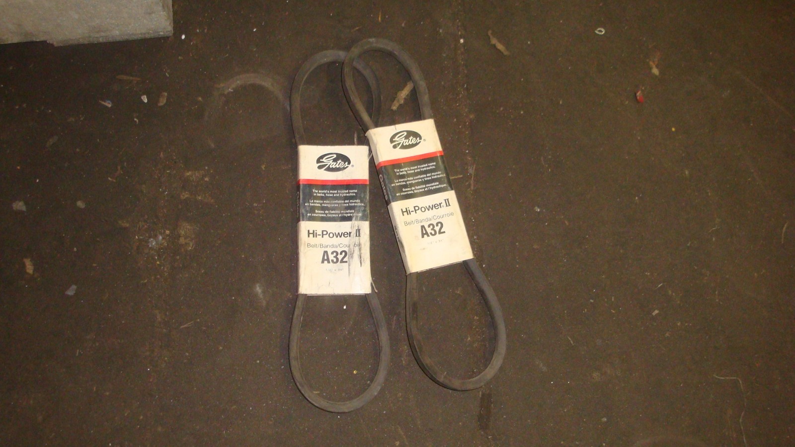LOT 2 GATES HI POWER A32 V BELT POWER BELT FREE SHIPPING | eBay