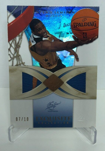 2006-07 Upper Deck Exquisite Collection Patches #42-P Antawn Jamison #ed 10 | eBay