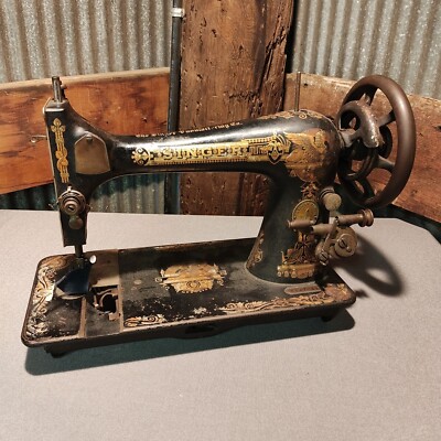 Antique Singer Sewing Machine Head Model 27 'SPHINX' #K127362 Vintage ...