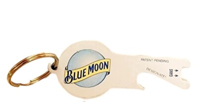 Blue Moon Beer Bottle Opener Keychain Can Opening Tab Advertising ...