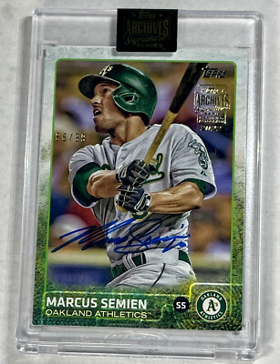 2022 Topps Archive Signature Series Marcus Semien Auto /99 Athletics | eBay