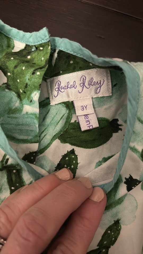 Rachel Riley Green Cactus Dress 3T | eBay