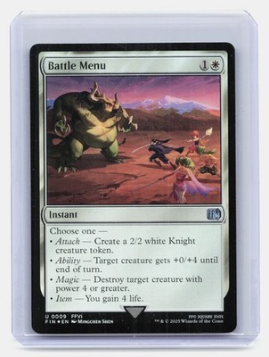 Battle Menu - Magic The Gathering FINAL FANTASY #9 UC Foil | eBay